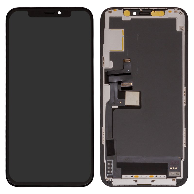 LCD compatible with iPhone 11 Pro, (black, with frame, HC, without IC ...